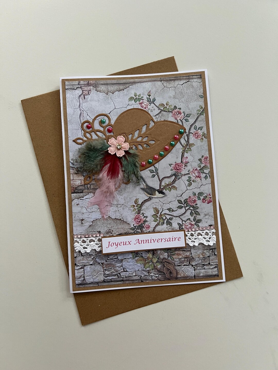 Birthday Card, Greeting Card, Hat Card, Women's Birthday, Girls ...