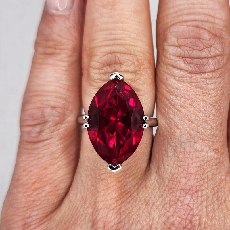 Large Ruby Ring - Etsy