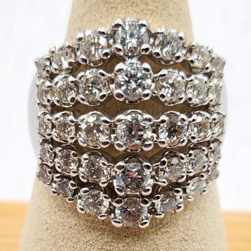 Genuine Diamond Ring - Etsy