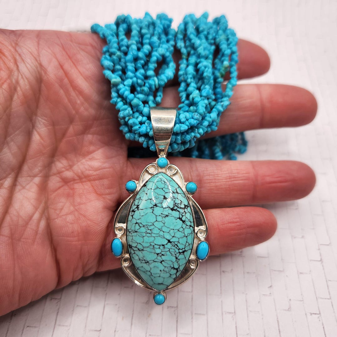 Sleeping Beauty Turquoise Statement Necklace by Jay King and Carolyn ...