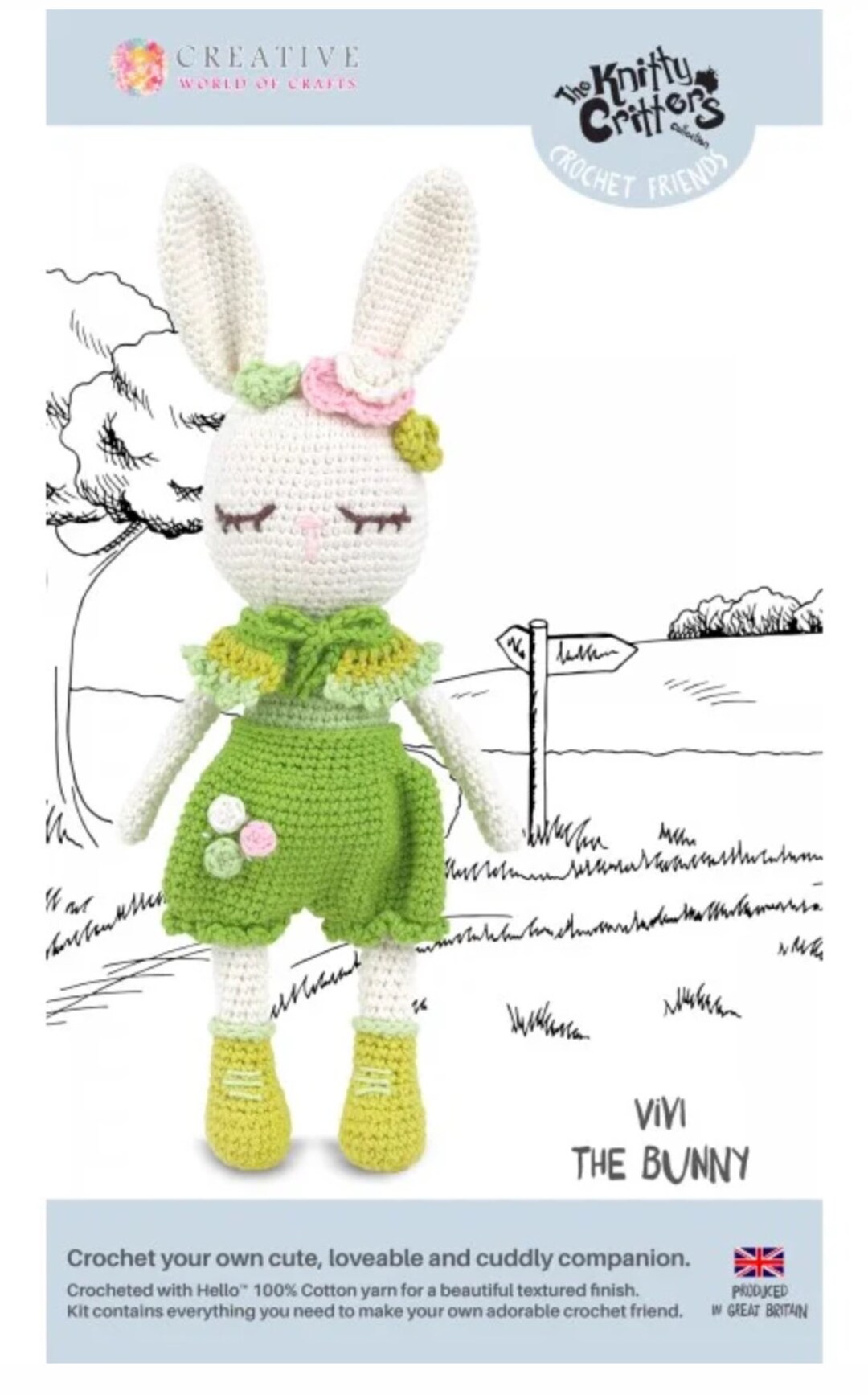 Vivi the Bunny Crochet Friends Kit the Knitty Critters Collection ...