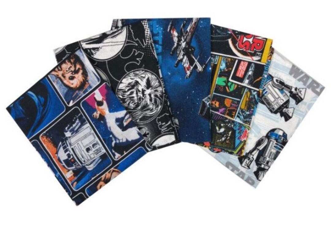 Star Wars Cotton Fat Quarters. Official Star Wars Fabric. Disney. 100% ...