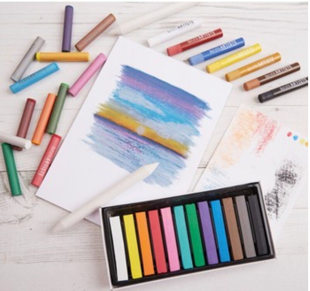 Pastels Art Box. Pastel Set. Craft Kit. Oil Pastels. Soft Pastels. Art ...