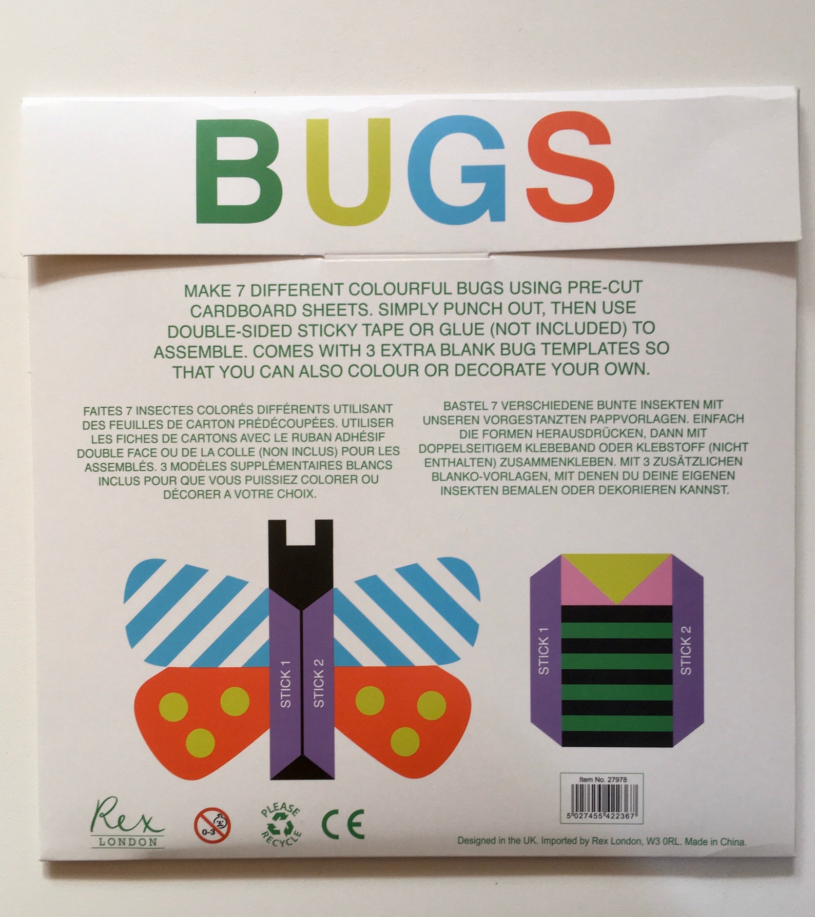 Make Your Own Cardboard Bugs. Kids Crafts. Craft Kit. Paper - Etsy
