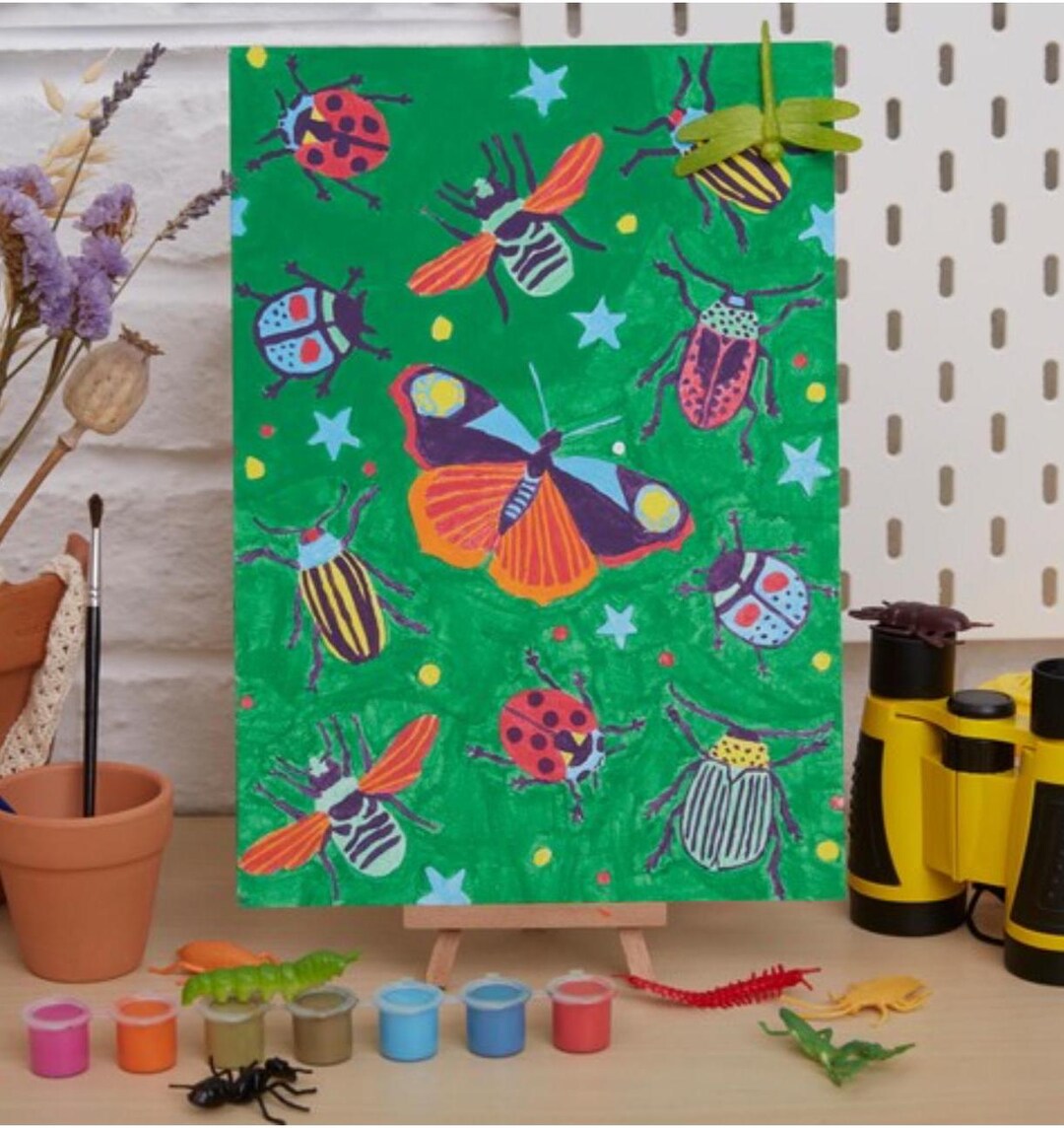 Bugs RHS Kids Paint by Numbers Craft Kit. Children’s Paint by Numbers ...