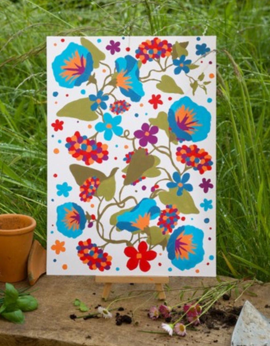 Petunias RHS Kids Paint by Numbers Craft Kit. Childrens Paint by ...