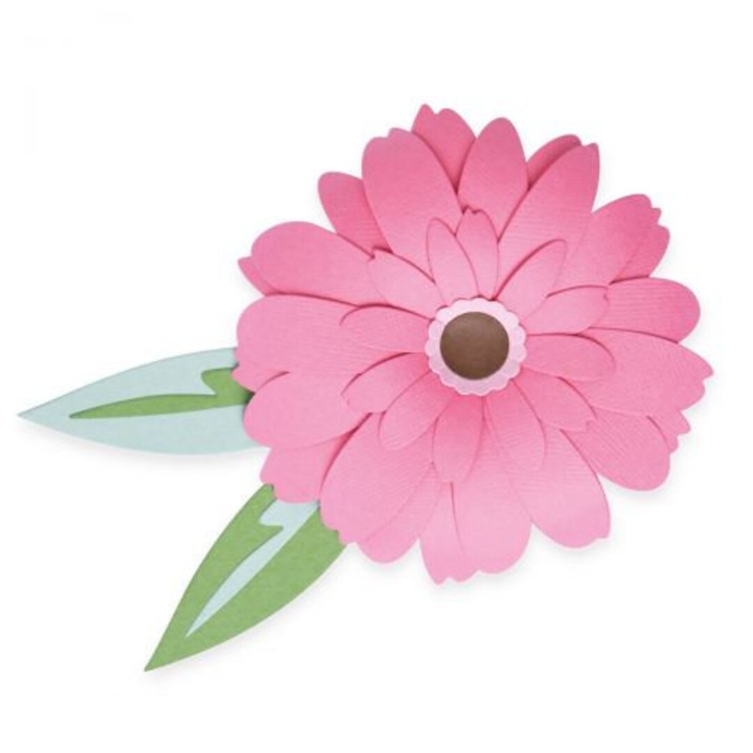 Sizzix Thinlits 8 Dies Gerbera Flower 665334.die Cutting Plates.dies ...