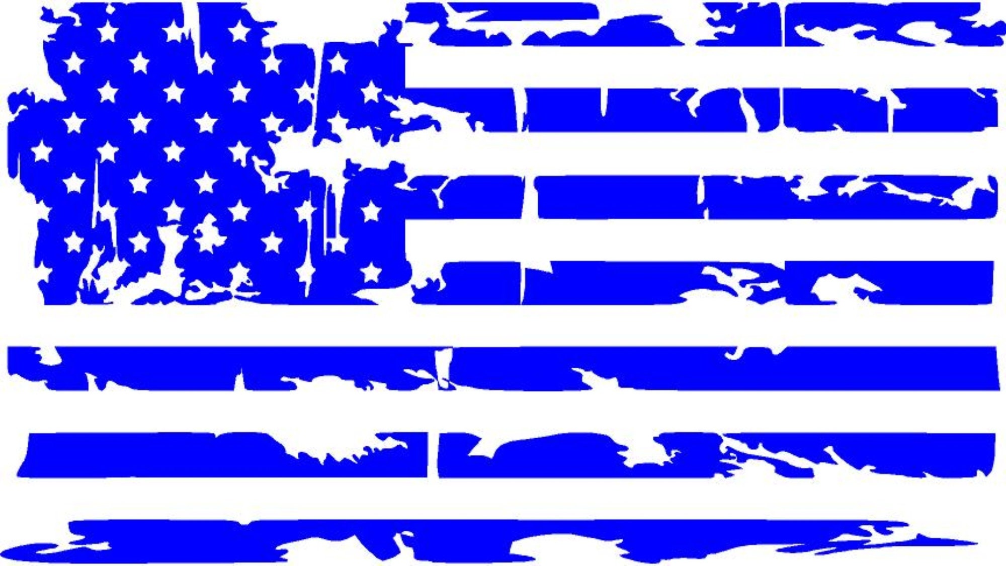 Distressed American Flag Decal- Distressed American Flag Vinyl Decal ...
