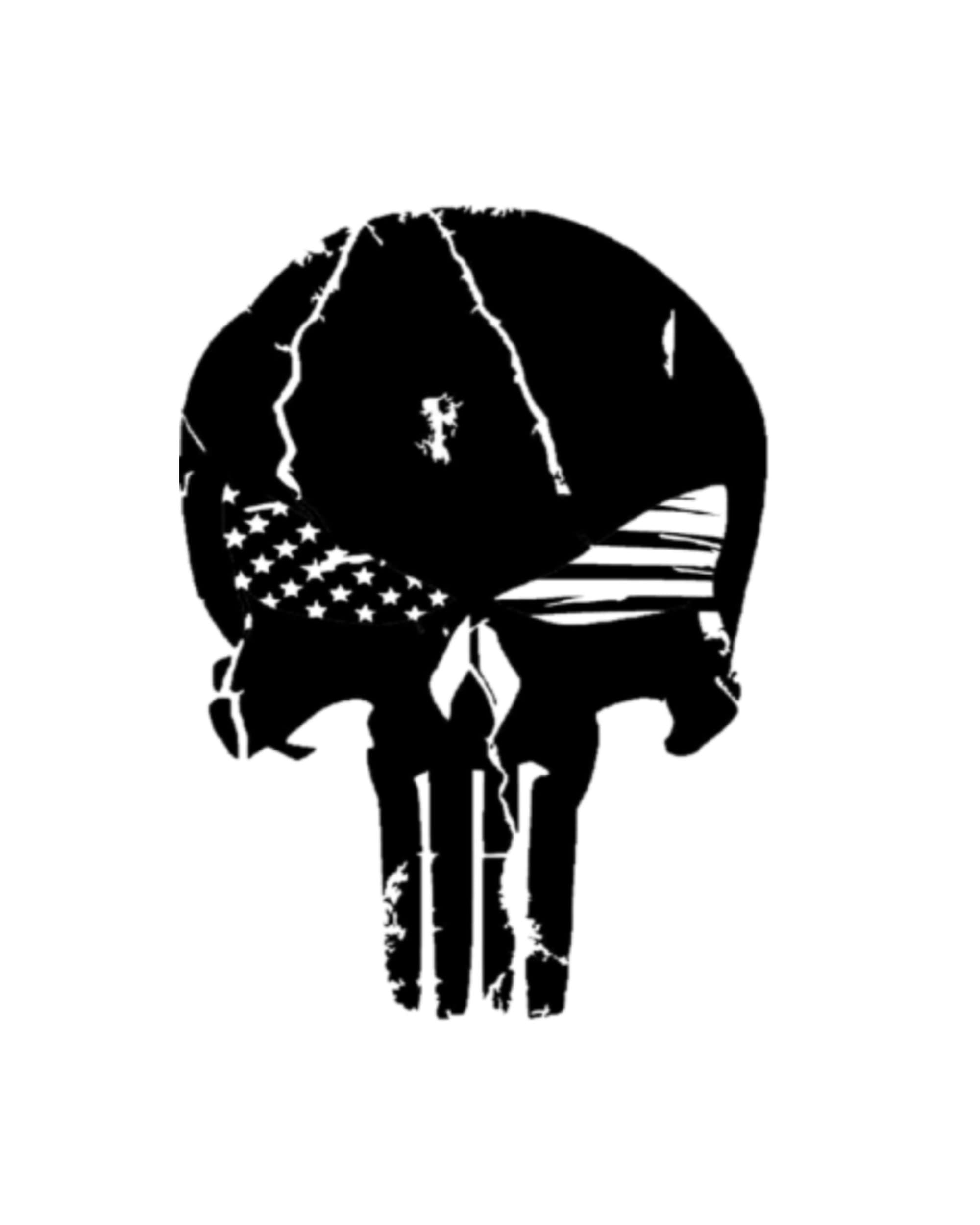 Punisher Sticker Punisher Decal Punisher Skull Sticker Marvel Sticker ...
