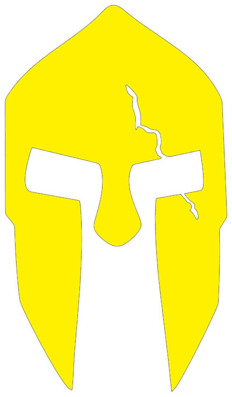 Spartan Decal Spartan Helmet Decal Distressed Spartan Decal Spartan ...