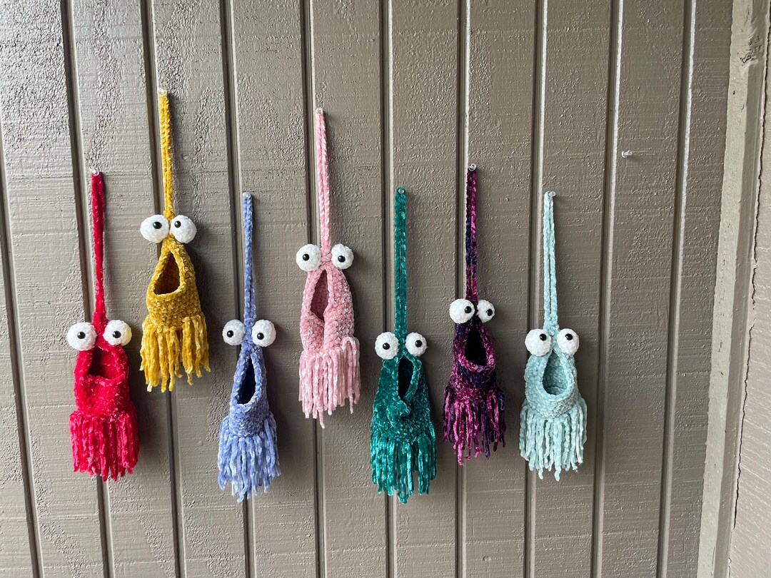 Crochet Yip Yip, Crochet Alien, Yipyip Car Hanger, Alien Car Hanger - Etsy