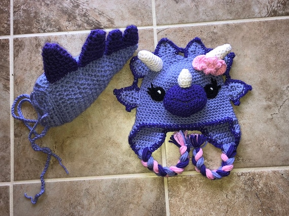 Prehistoric Hat Triceratops Hat Dinosaur Hat With Matching - Etsy