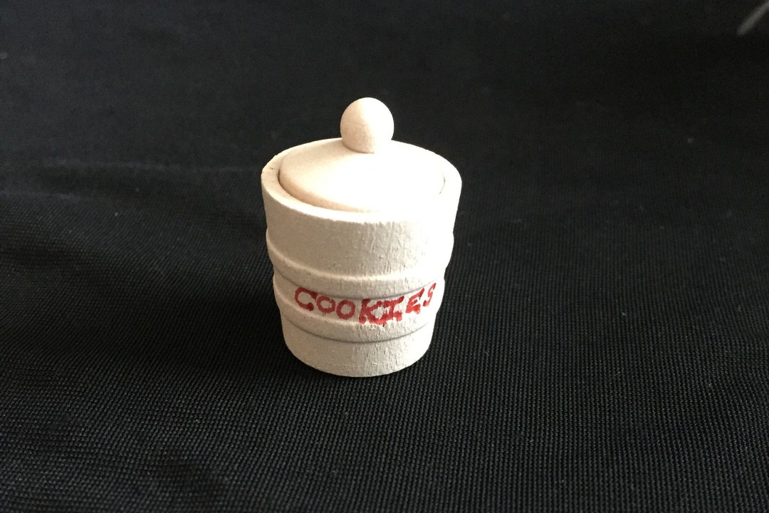 Mini Wooden Cookie Jar - Etsy