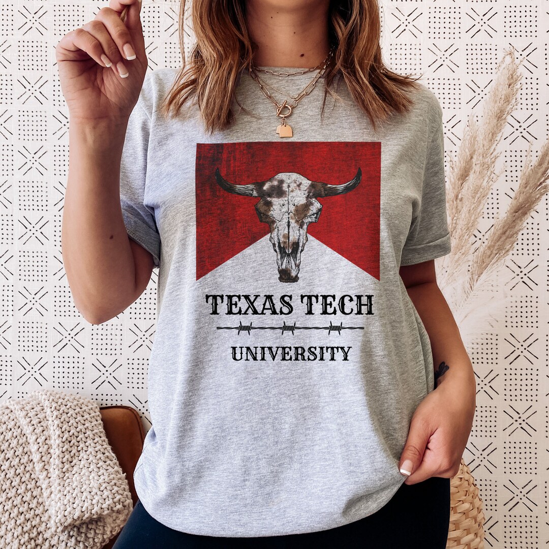 Texas Tech University Shirt Cow Skull University of Texas Shirt Western ...
