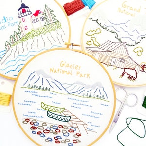 National Park Hand Embroidery Pattern Collection volume 1 10 Digital ...