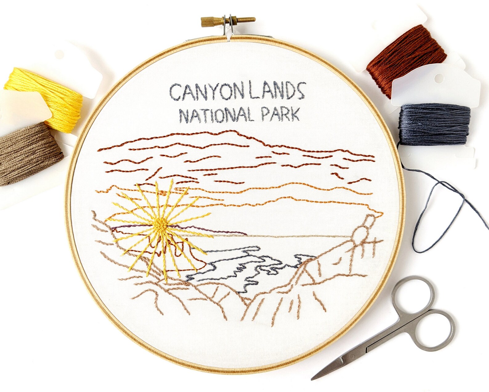 Utah National Parks Embroidery Pattern: Arches, Zion, Bryce (PDF ...