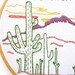 Saguaro National Park Hand Embroidery Pattern PDF Download, Southwest ...