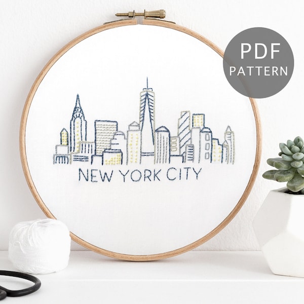 New York City Embroidery Kits - Etsy