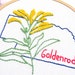 Nebraska Goldenrod Flower Hand Embroidery Pattern PDF Download - Etsy