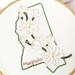Magnolia Flower Hand Embroidery Pattern, Mississippi State Design, DIY ...