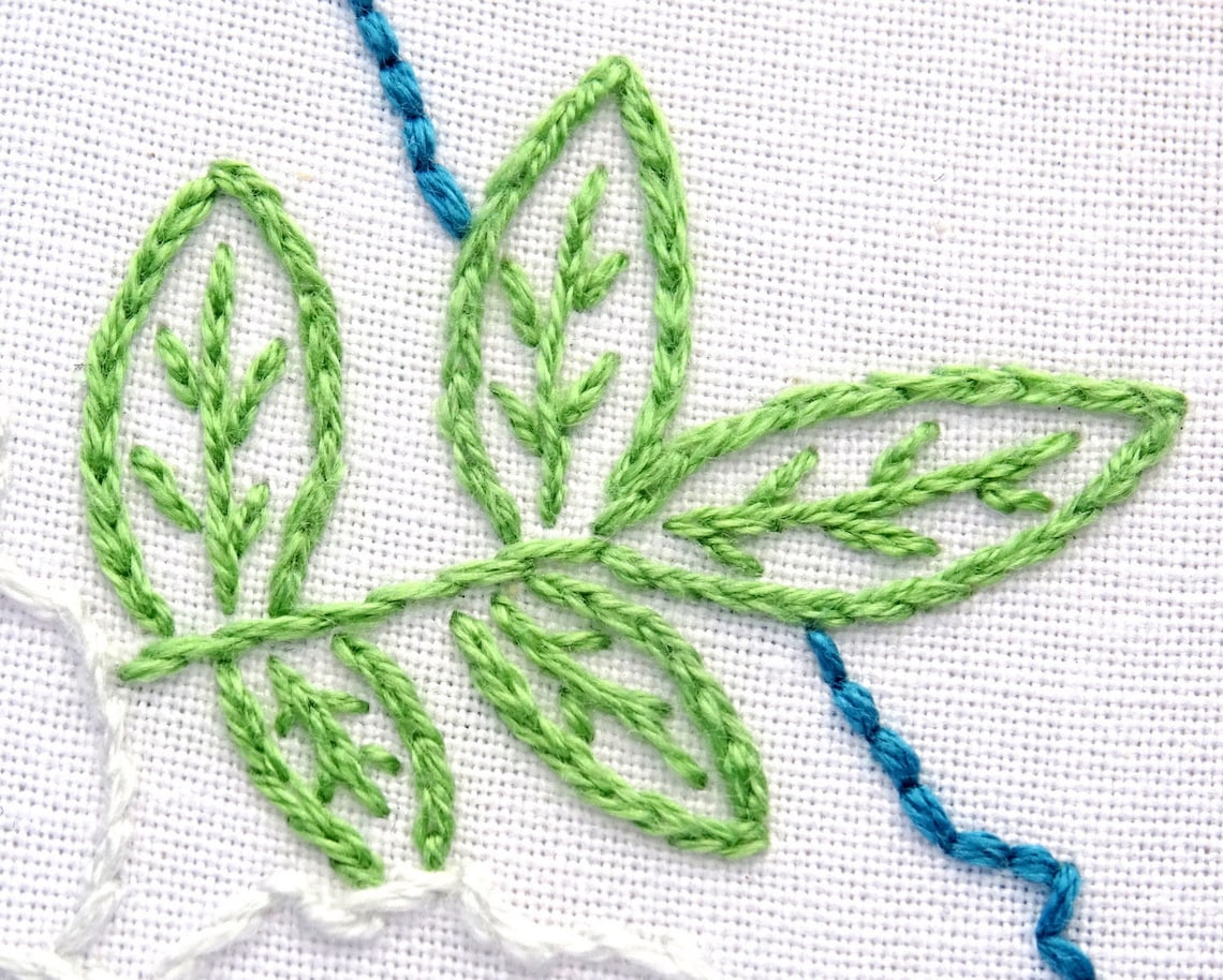 Georgia Flower Hand Embroidery Pattern, Cherokee Rose Design PDF ...