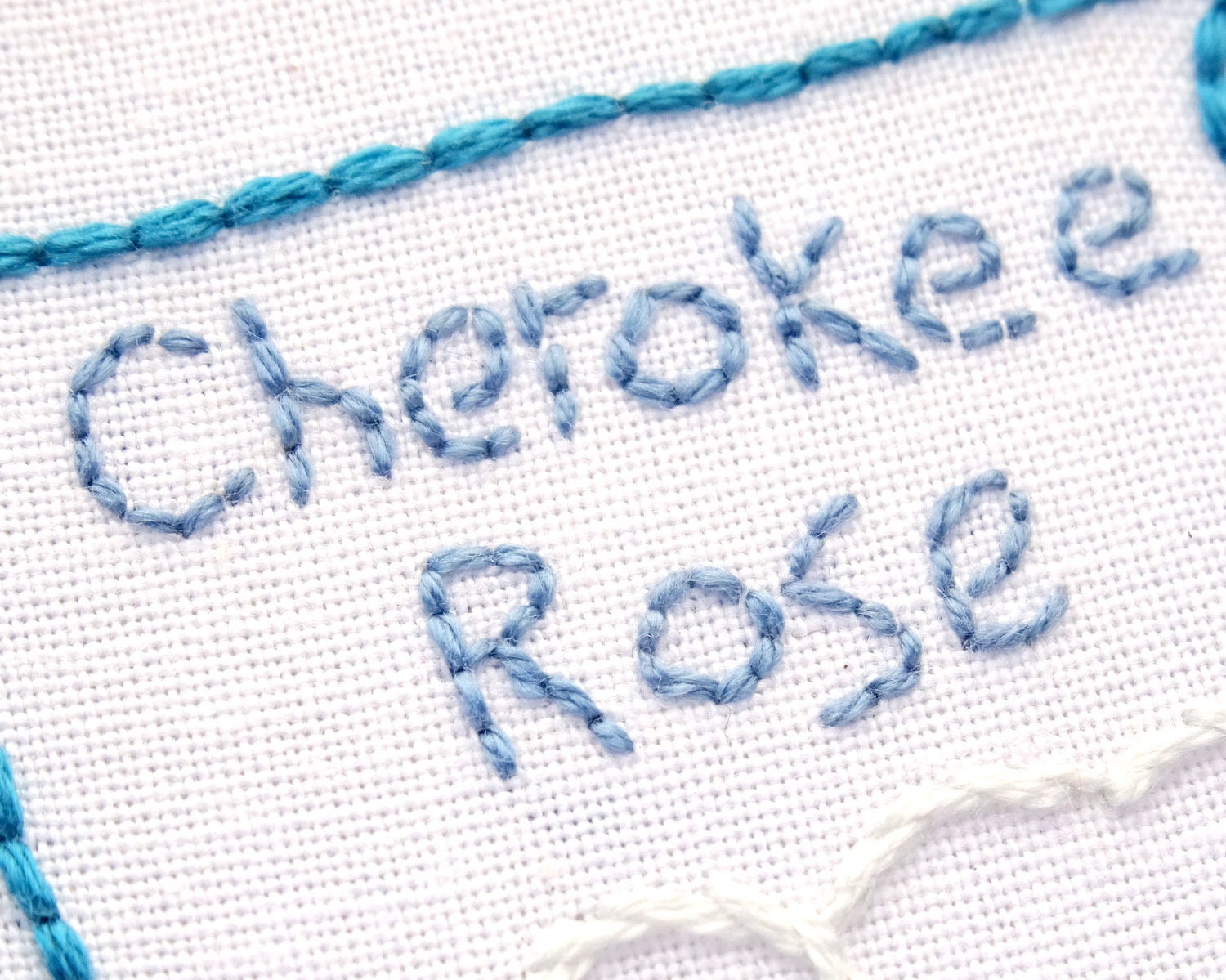 Georgia Flower Hand Embroidery Pattern, Cherokee Rose Design PDF ...