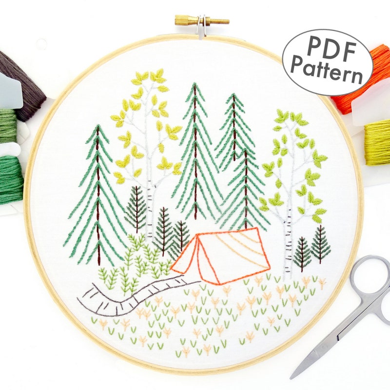 Embroidery Camping - Etsy
