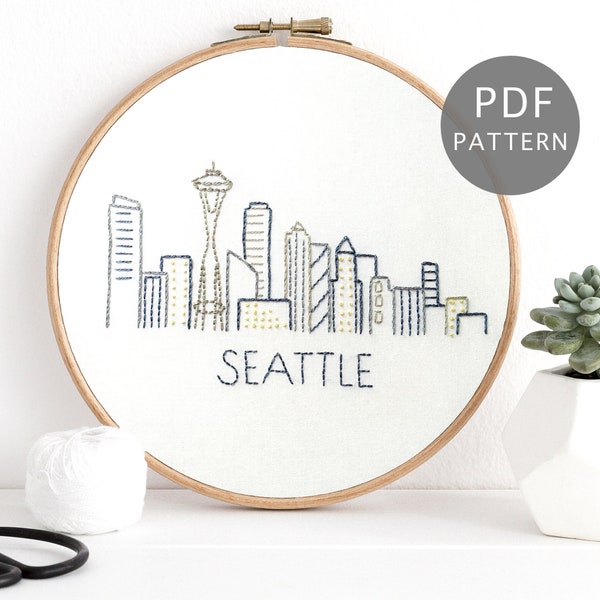 Seattle Skyline - Etsy