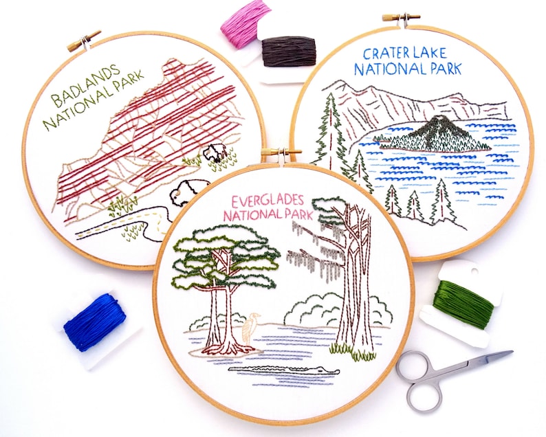 National Park Embroidery Pattern Collection: Arches, Joshua Tree ...