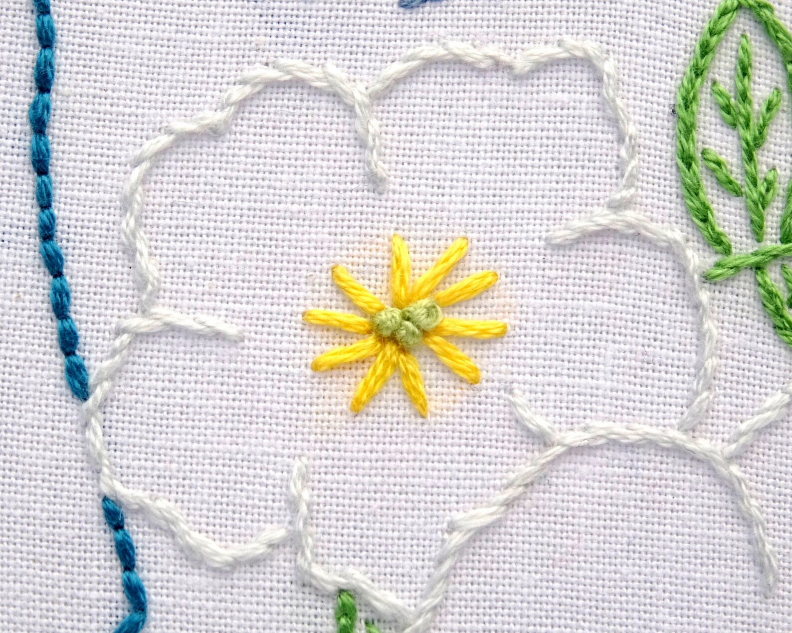Georgia Flower Hand Embroidery Pattern, Cherokee Rose Design PDF ...