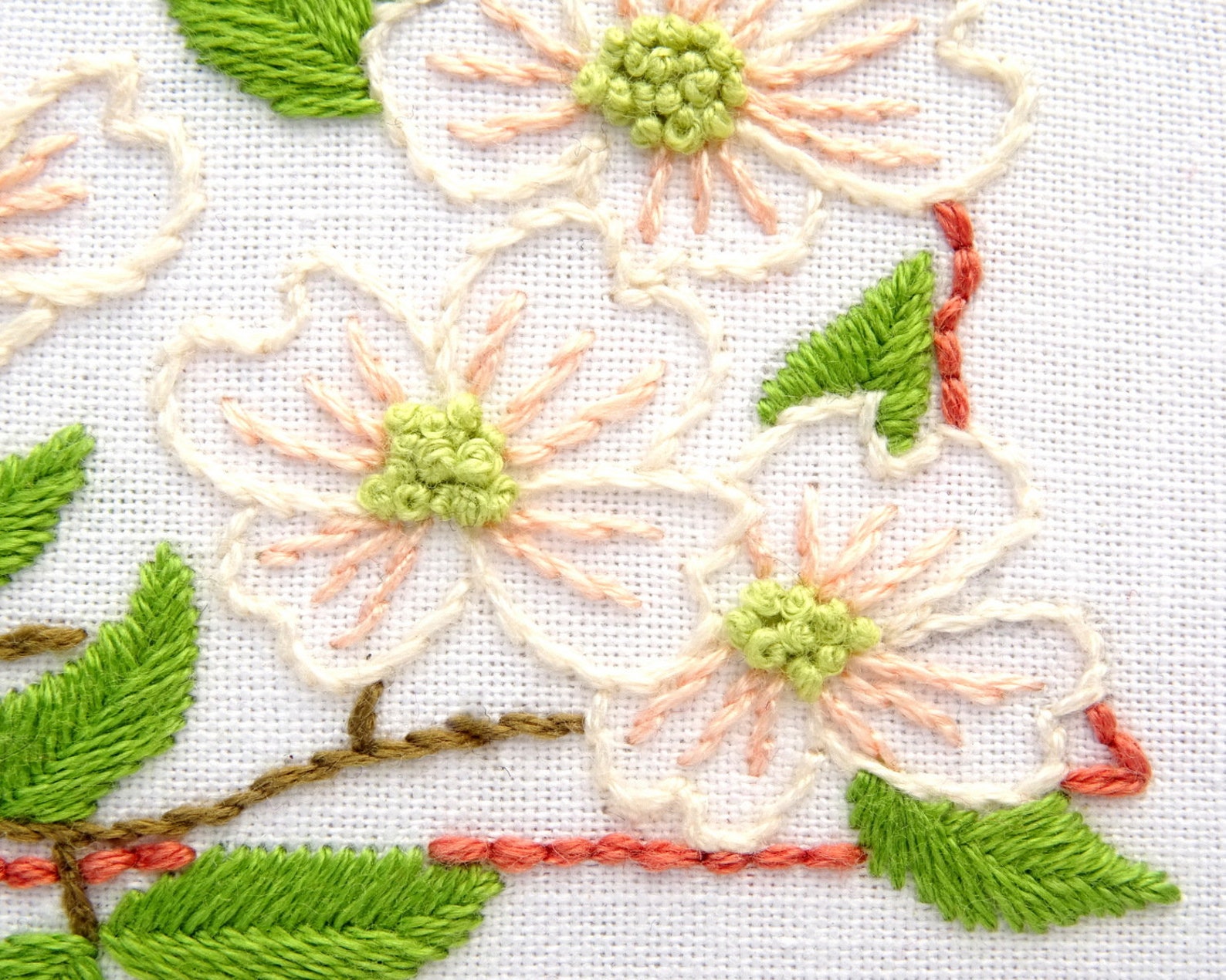 Dogwood Flower Hand Embroidery Pattern PDF, Virginia State Design - Etsy