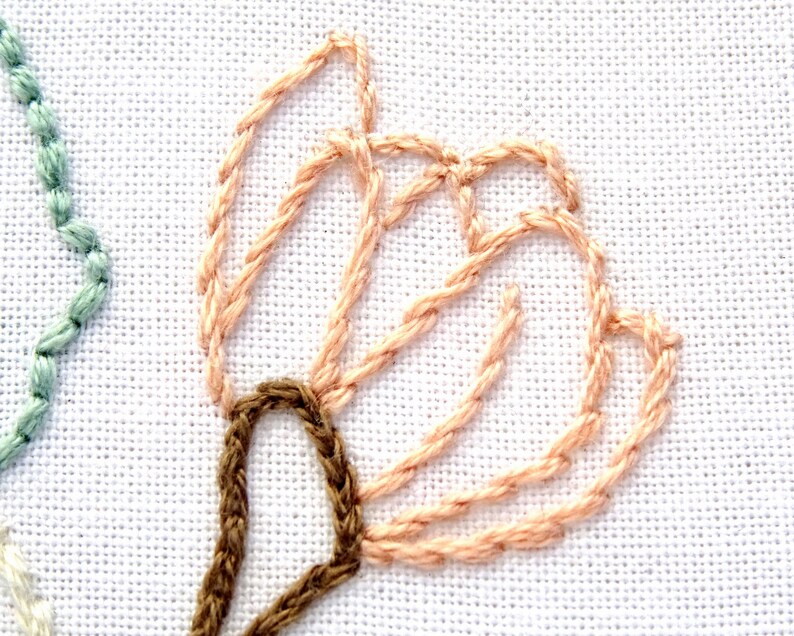 Magnolia Flower Hand Embroidery Pattern Louisiana Floral - Etsy