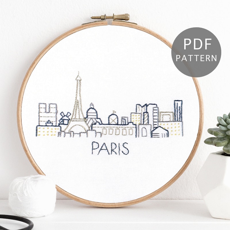 Paris Embroidery - Etsy