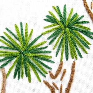 Joshua Tree National Park Hand Embroidery Pattern, California DIY Wall ...