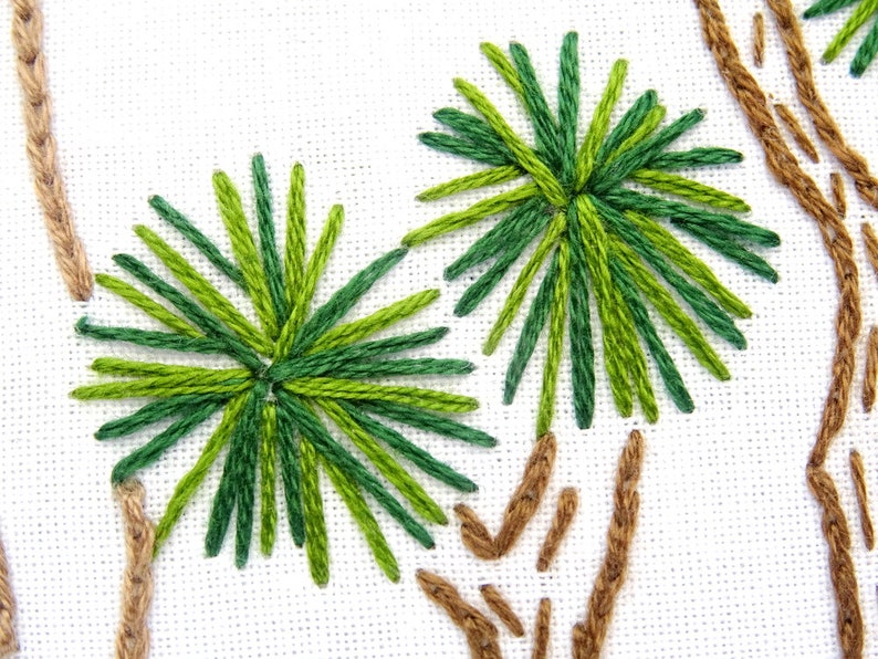 Joshua Tree National Park Hand Embroidery Pattern, California DIY Wall ...