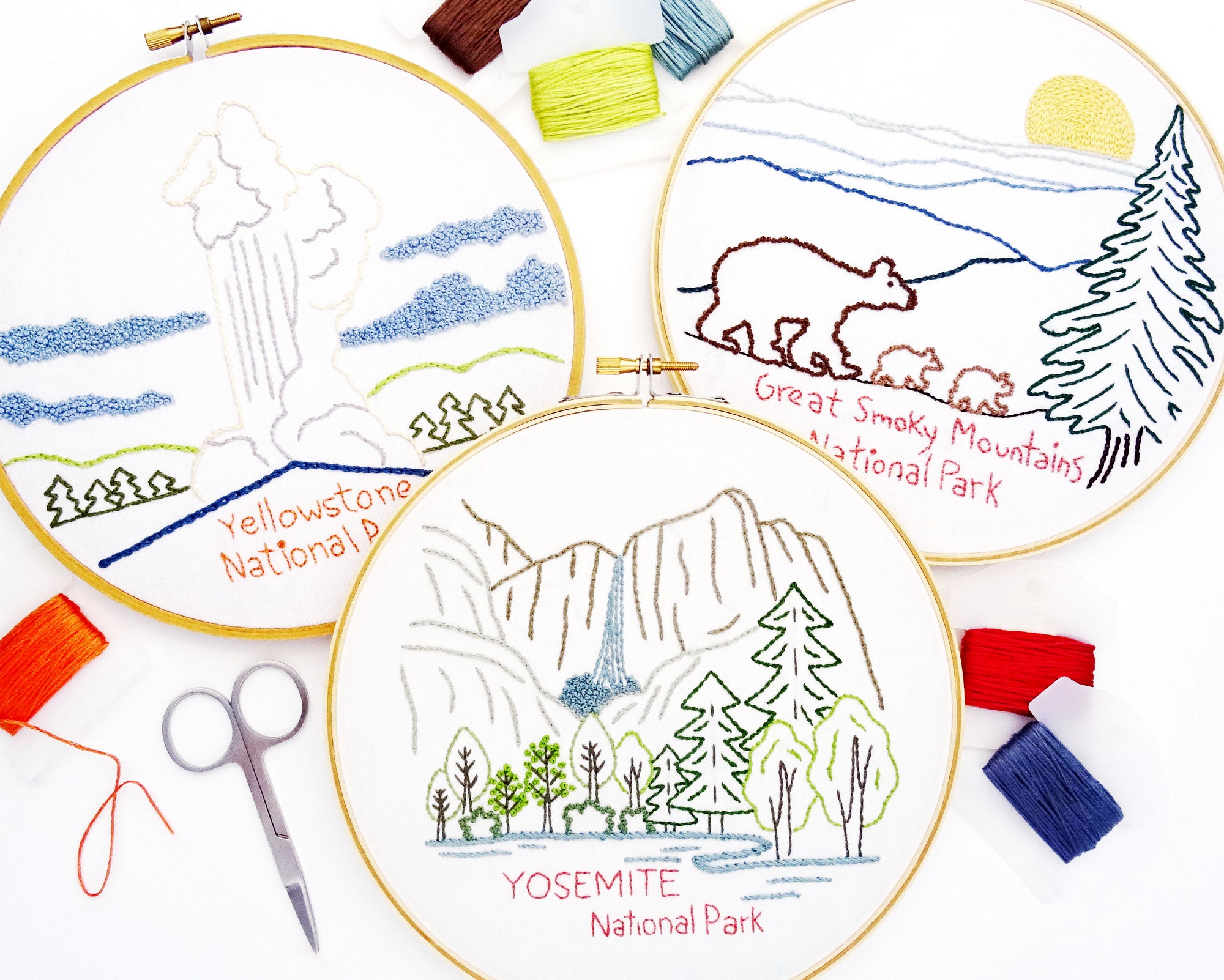 National Park Hand Embroidery Pattern Collection volume 1 10 - Etsy