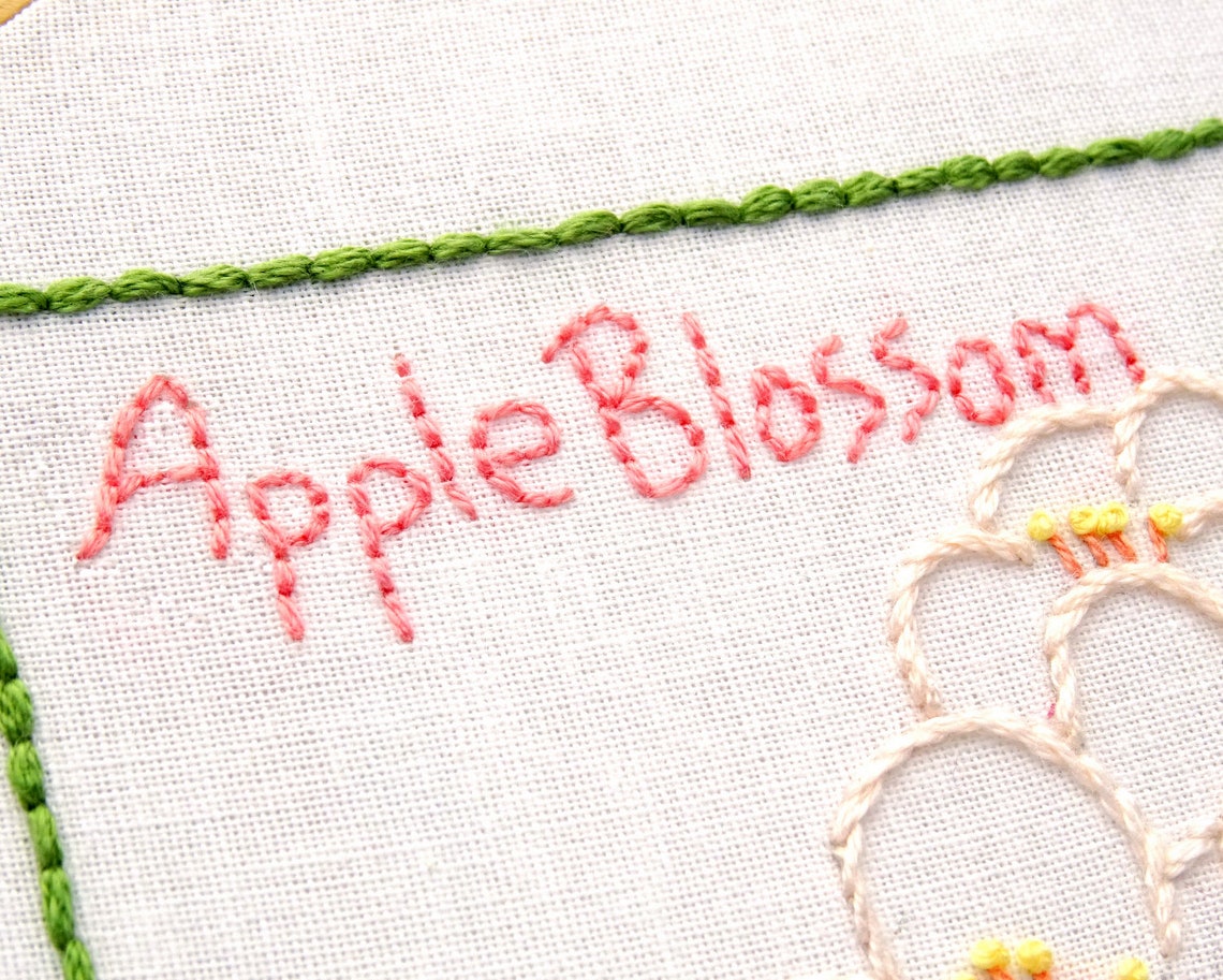 Apple Blossom Hand Embroidery Pattern PDF Embroidery Floral | Etsy