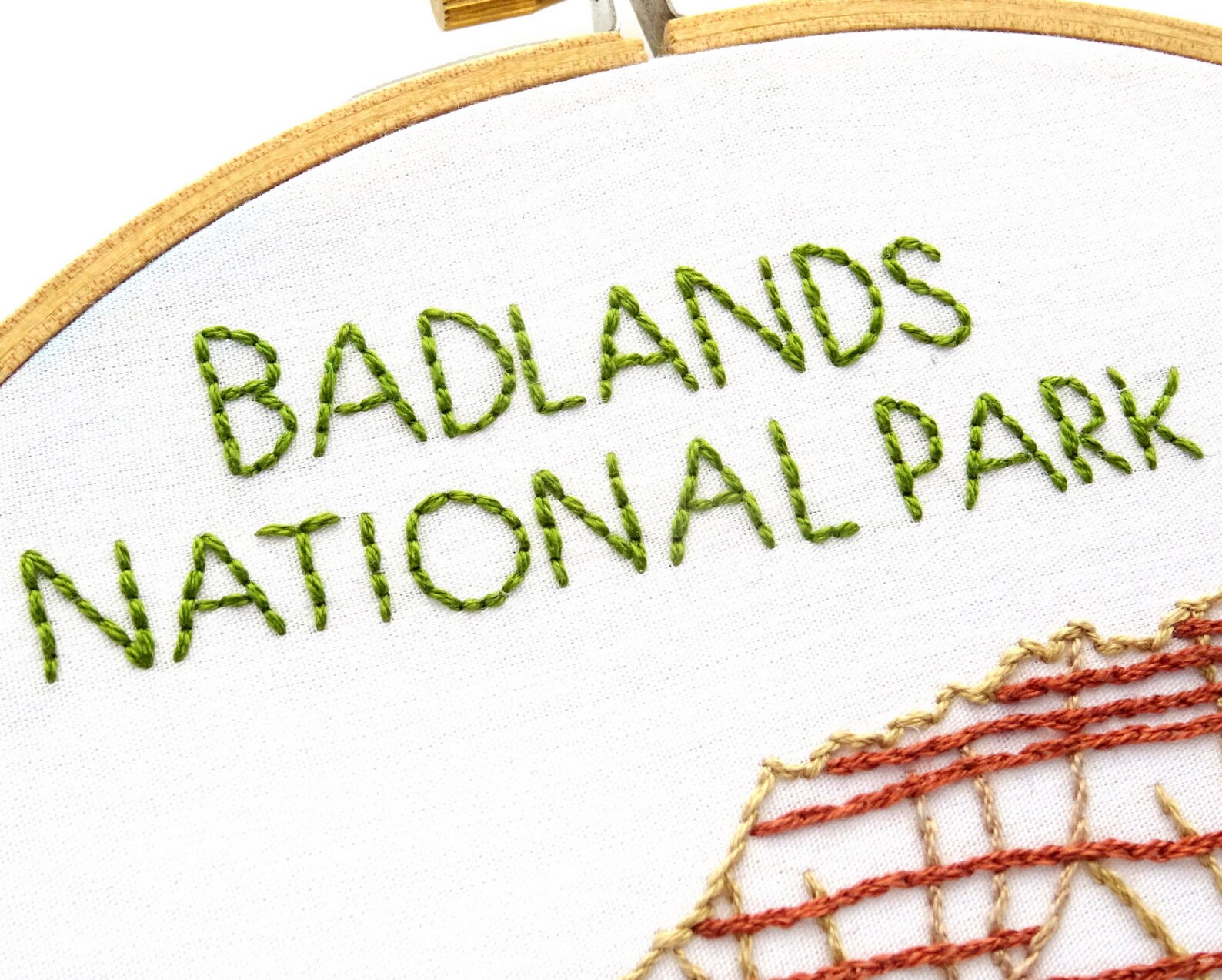 Badlands National Park Hand Embroidery Pattern, South Dakota PDF ...