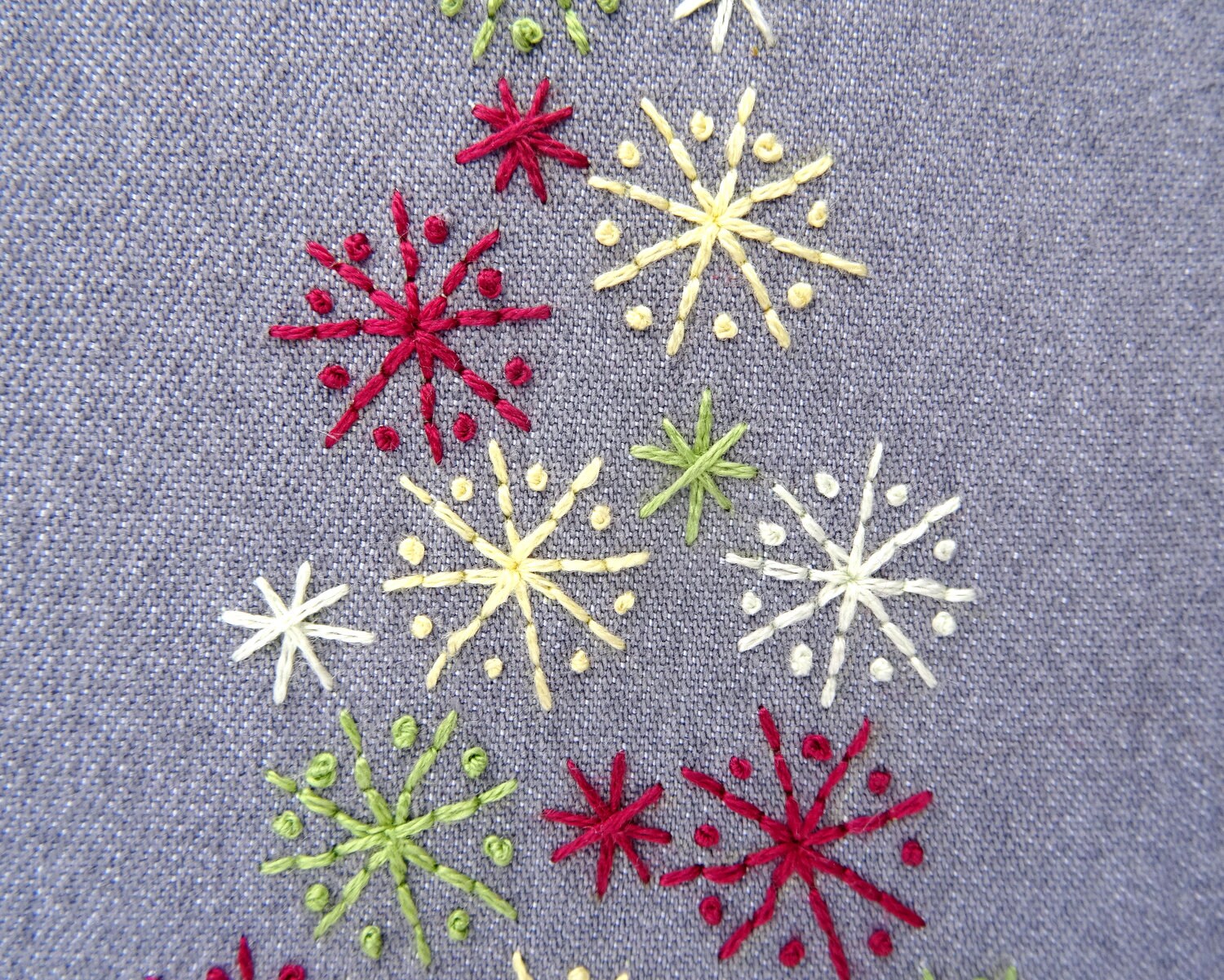 Christmas Tree Trio Hand Embroidery Pattern for Napkin or Hoop Art - Etsy