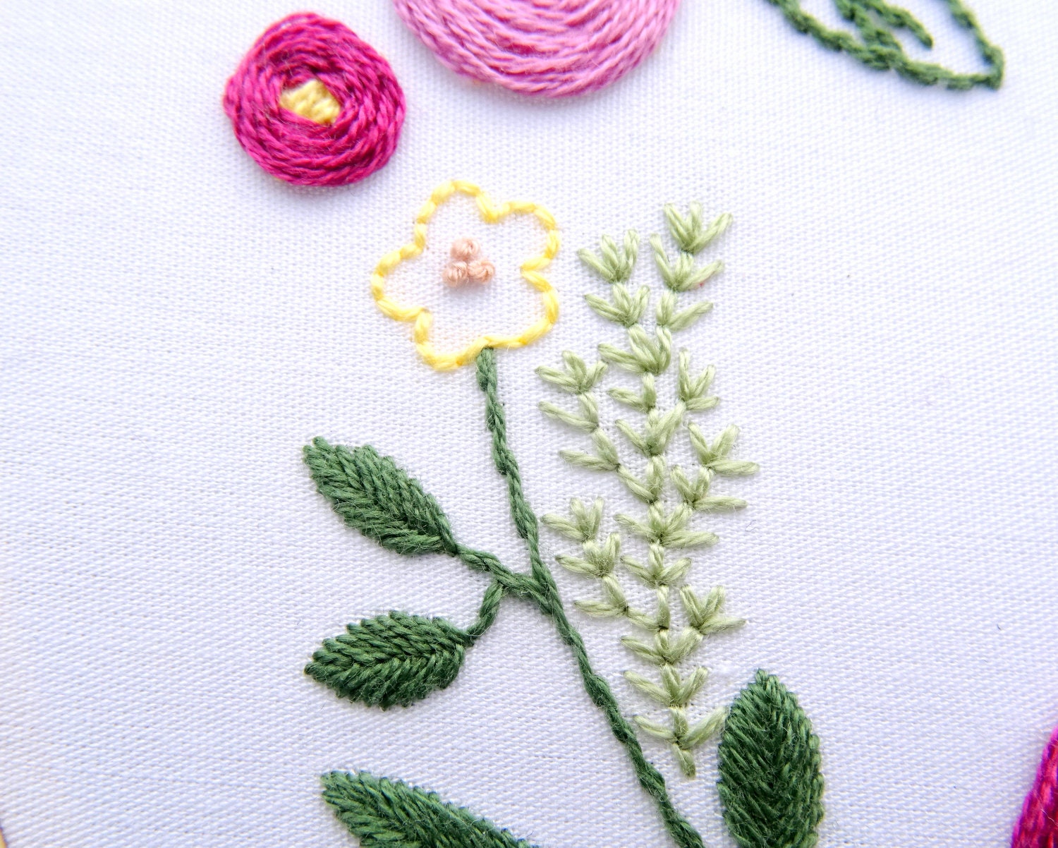 Spring Floral Wreath Hand Embroidery Pattern: PDF Embroidery | Etsy