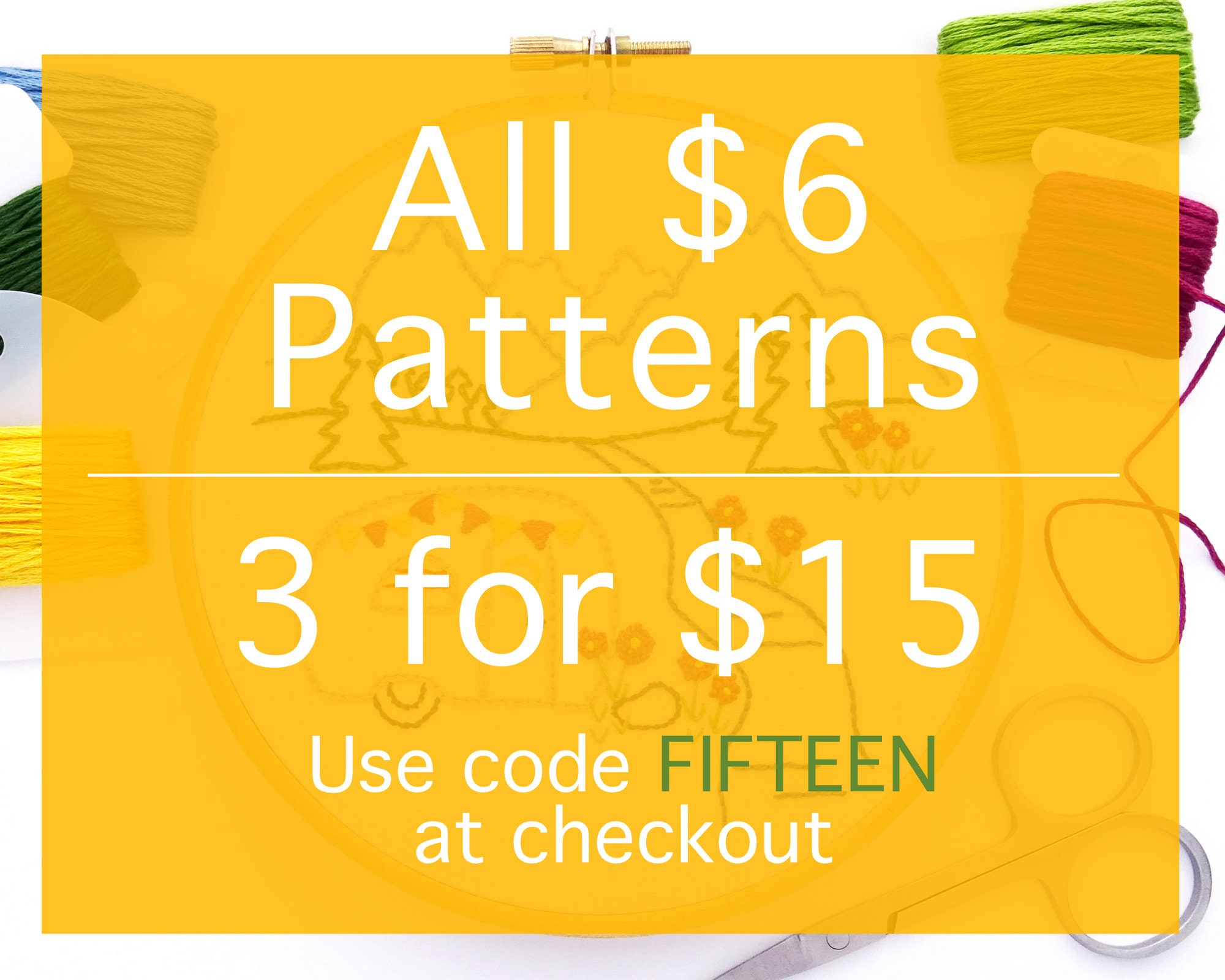 Michigan Hand Embroidery Pattern PDF With Forest and Sunset | Etsy