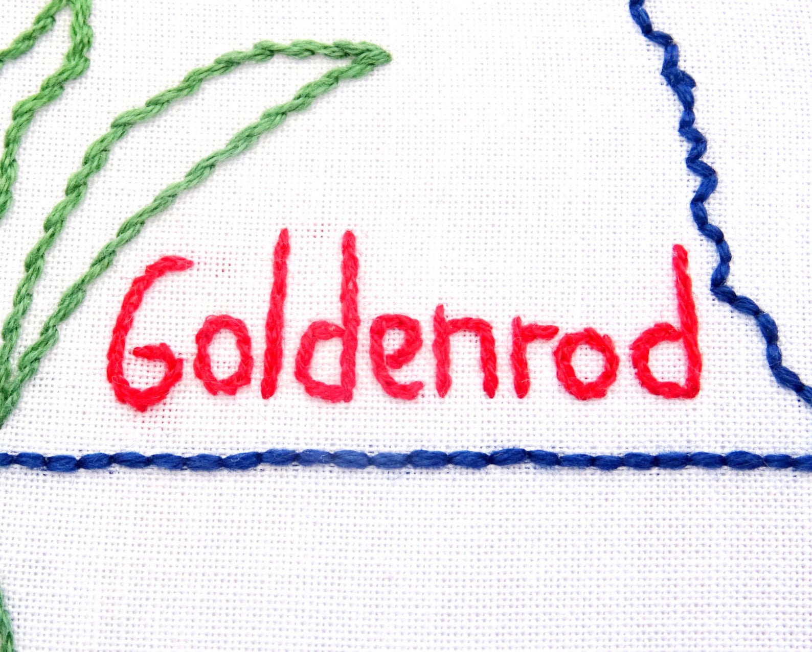 Nebraska Goldenrod Flower Hand Embroidery Pattern PDF Download - Etsy