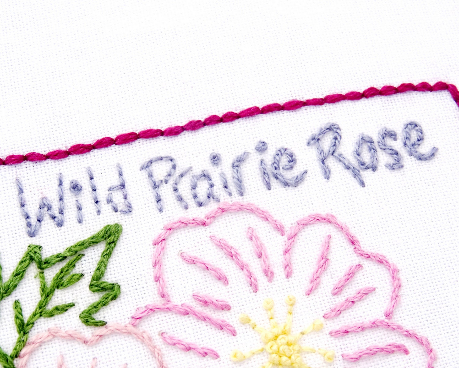 Wild Prairie Rose Hand Embroidery Pattern North Dakota State - Etsy