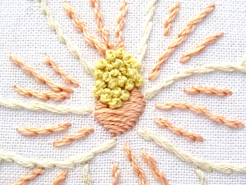 Magnolia Flower Hand Embroidery Pattern Louisiana Floral - Etsy