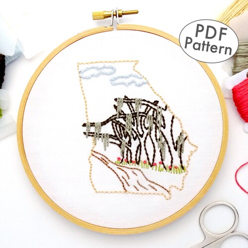 West Virginia Hand Embroidery Pattern PDF: State Wall Art & | Etsy