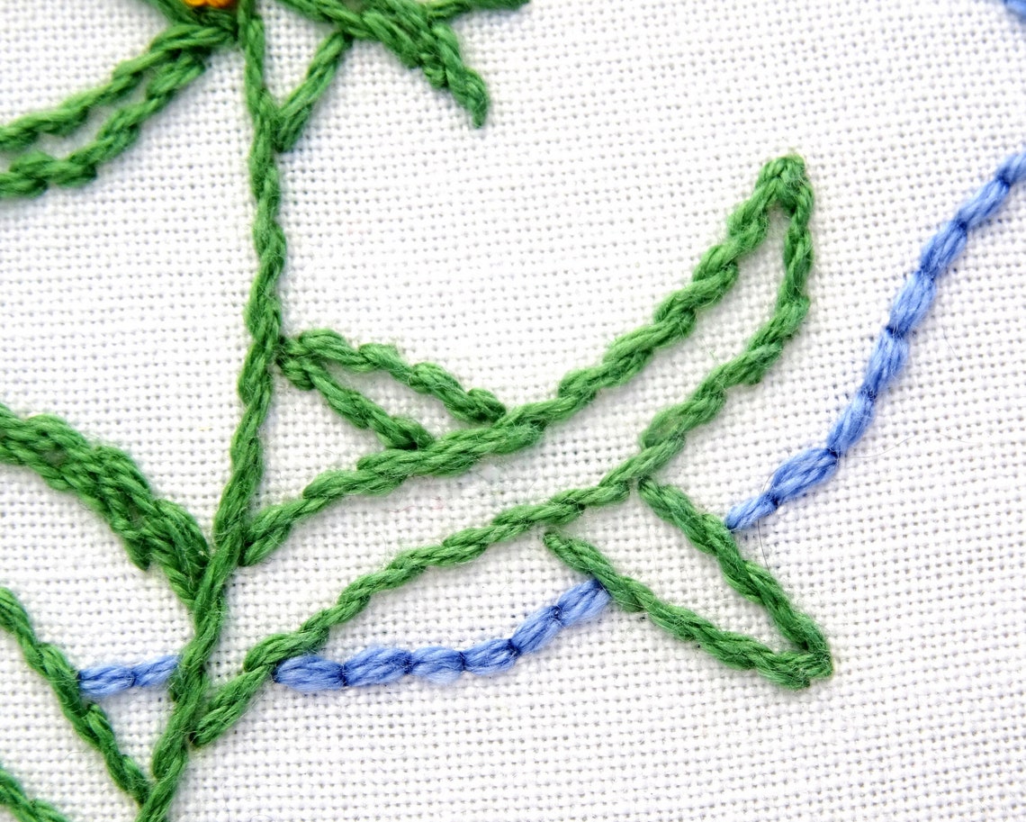 Goldenrod Flower Hand Embroidery Pattern: Kentucky Flower | Etsy
