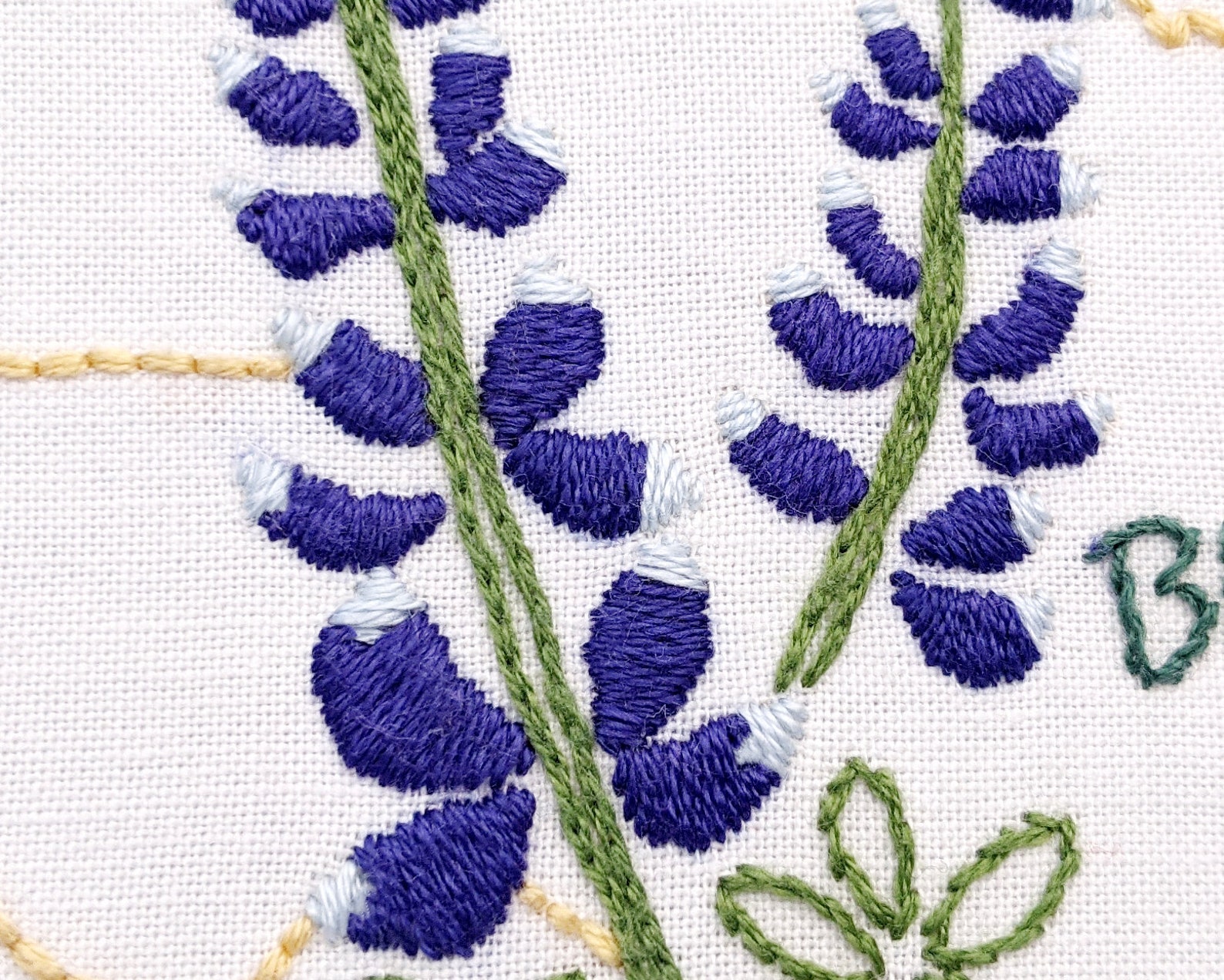 Texas Bluebonnet Hand Embroidery Pattern PDF Download, State Floral DIY ...
