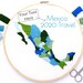 Travel Map Hand Embroidery Pattern With Custom Text (PDF Pattern) - Etsy