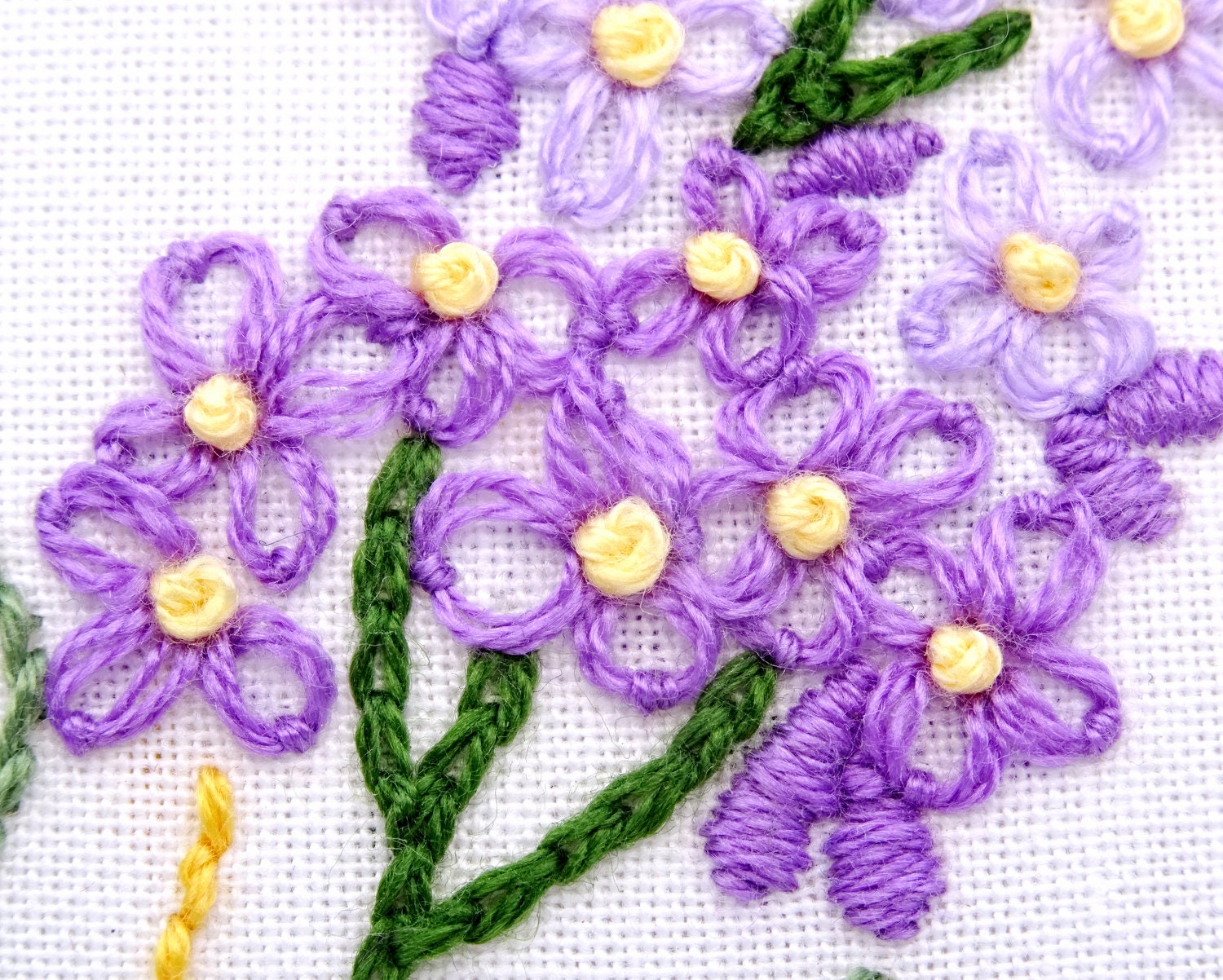 Lilac Flower Hand Embroidery Pattern PDF Download, New Hampshire State ...