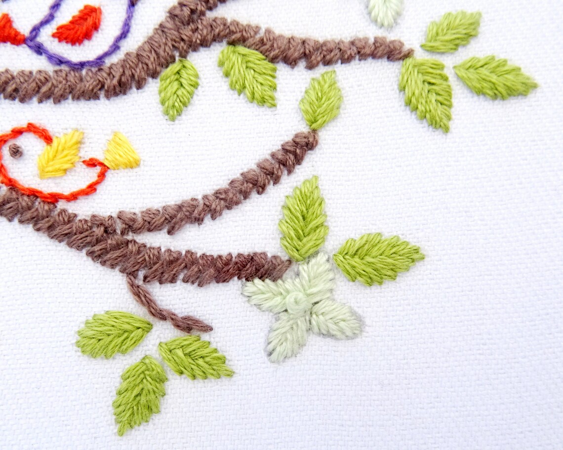 Birdhouse Tree Hand Embroidery Pattern PDF Digital Download | Etsy